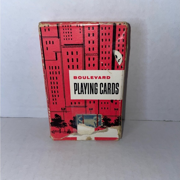 Whitman | Toys | Whitman Boulevard Playing Cards With Yellow And Green ...